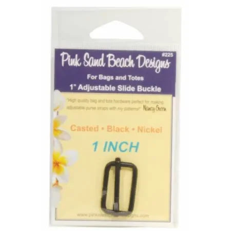 Adjustable Slide Buckle in Black Nickel - Pink Sand Beach – Mercury ...