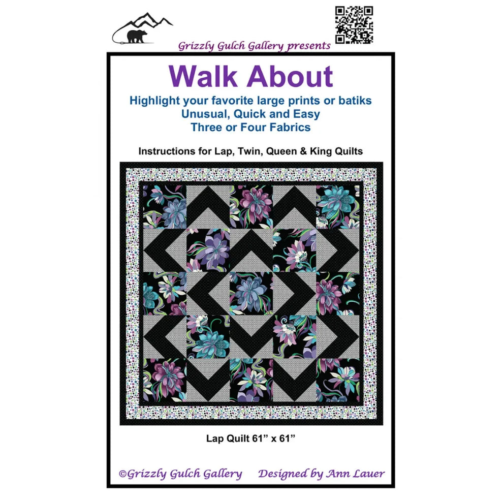 Walk About Quilt Pattern - Grizzly Gulch Gallery – Mercury Craft Co.